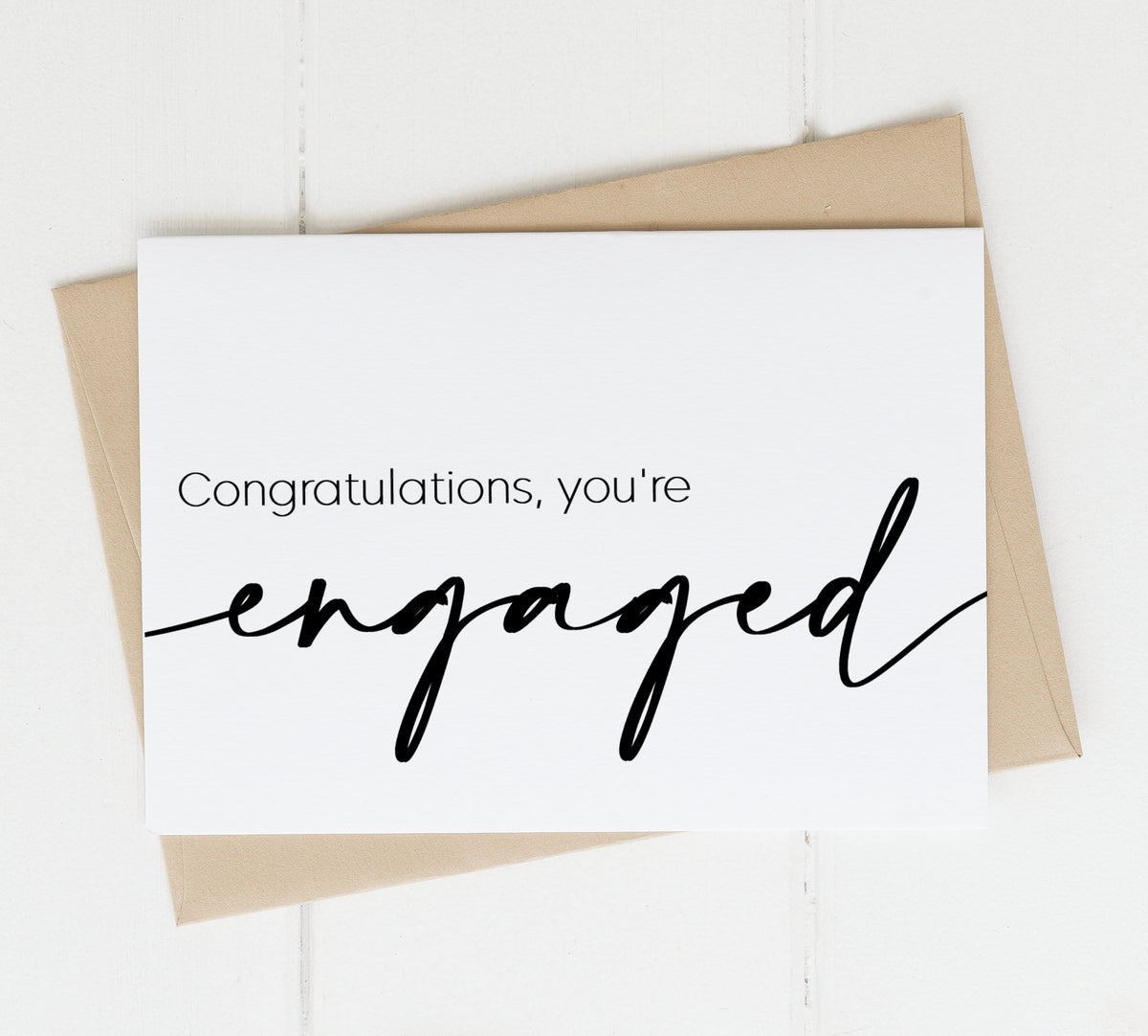 Congratulations, you're engaged! - Greeting Card – Badger & Blue