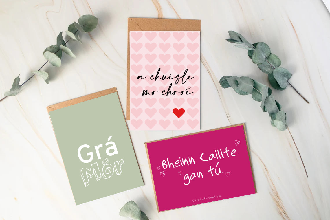 Grá Mór (Sage green) - Greeting Card – Badger & Blue