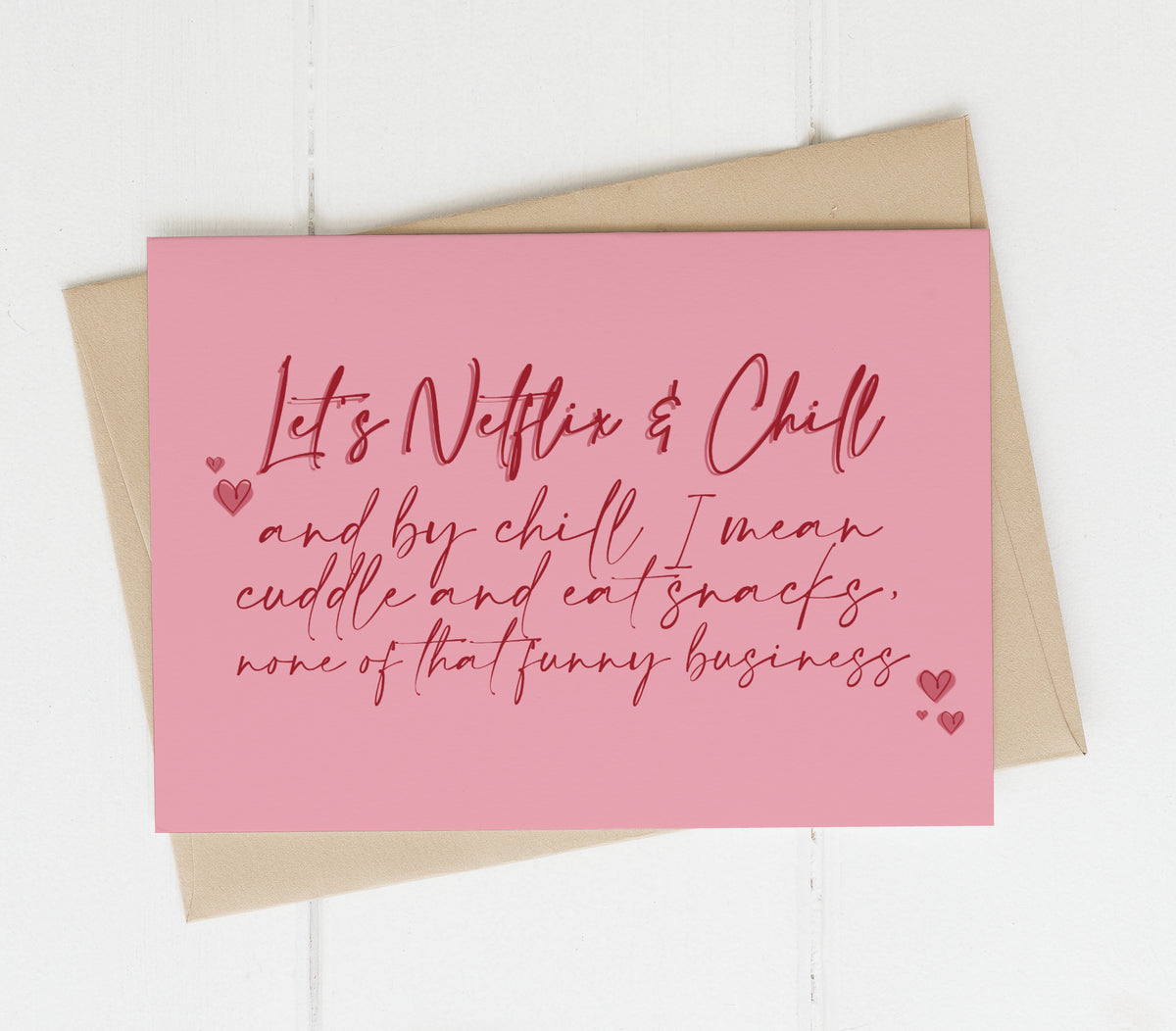 Let's Netflix & Chill - Valentine's Card – Badger & Blue
